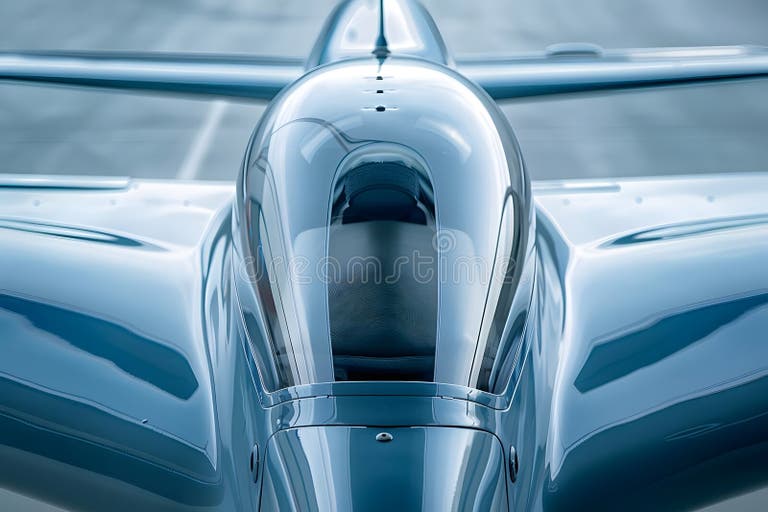 Sleek Airplane Cockpit Design, Exploring the Aerodynamic Canopy and ...