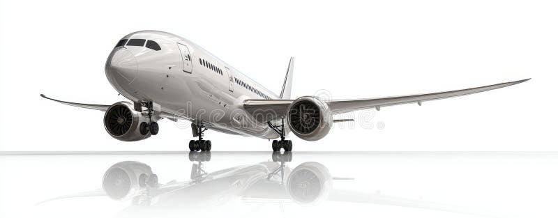 The Sleek Airplane in a Modern Flight Design Showcasing Aviation ...