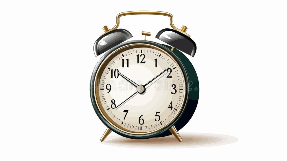 Sleek Alarm Clock Design for Time Management Professional Stock Vector ...