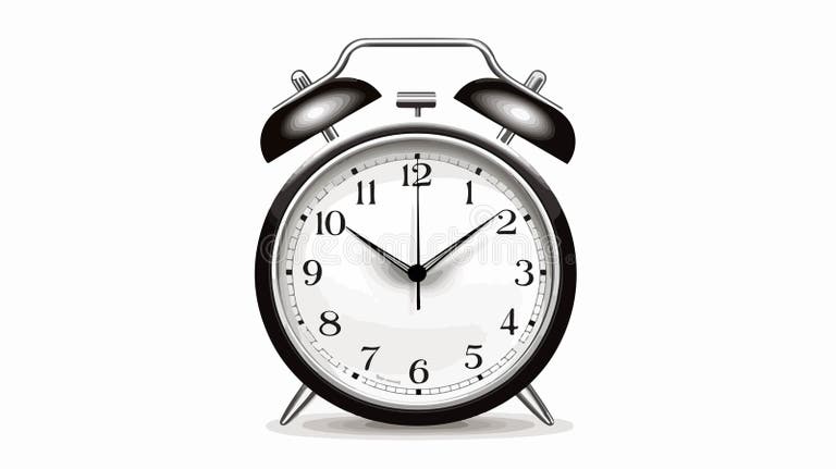 Sleek Alarm Clock Design for Time Management Professional Stock Vector ...