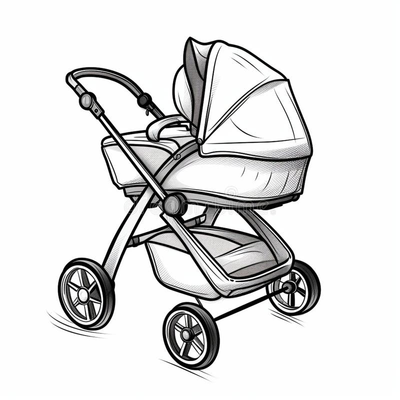 A Modern Baby Stroller Designed for Comfort and Safety Being Showcased ...
