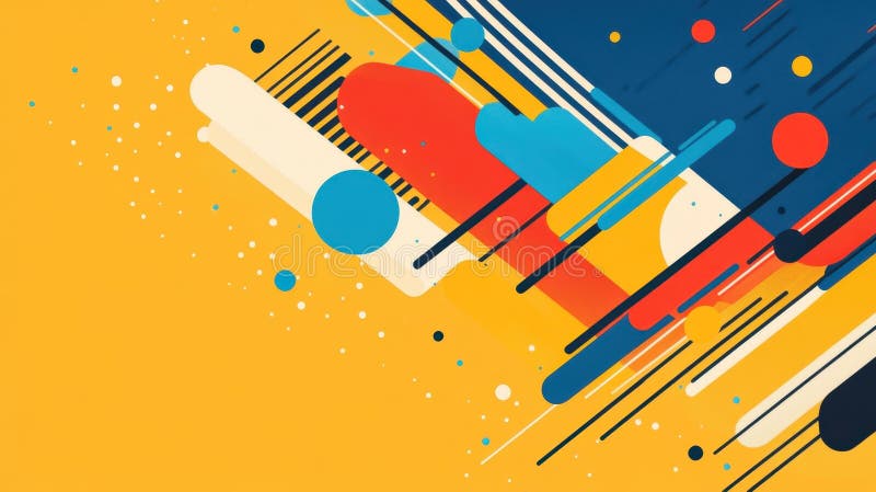 Sleek Banner Design Featuring Abstract Speed Lines and Halftone ...