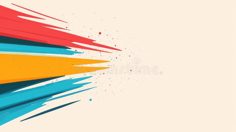 Sleek Banner Design Featuring Abstract Speed Lines and Halftone ...