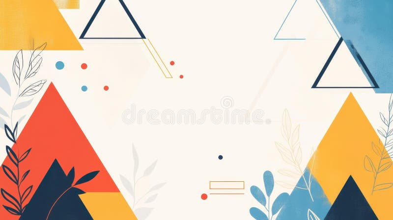A Sleek Banner Design Featuring an Abstract Triangle Pattern, Combining ...
