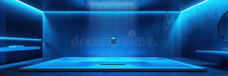 This Sleek Bathroom Showcases an Advanced Shower System that Allows ...