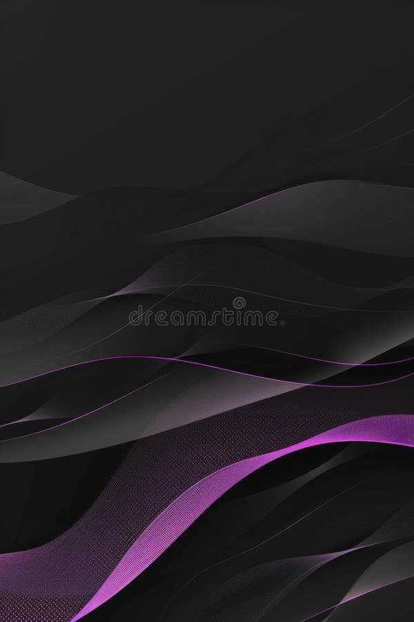 Sleek Black Backdrop with Stylish Light Purple Lines for a Captivating ...