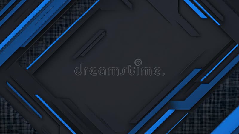A Sleek Black and Blue Abstract Header Featuring Diagonal Lines ...