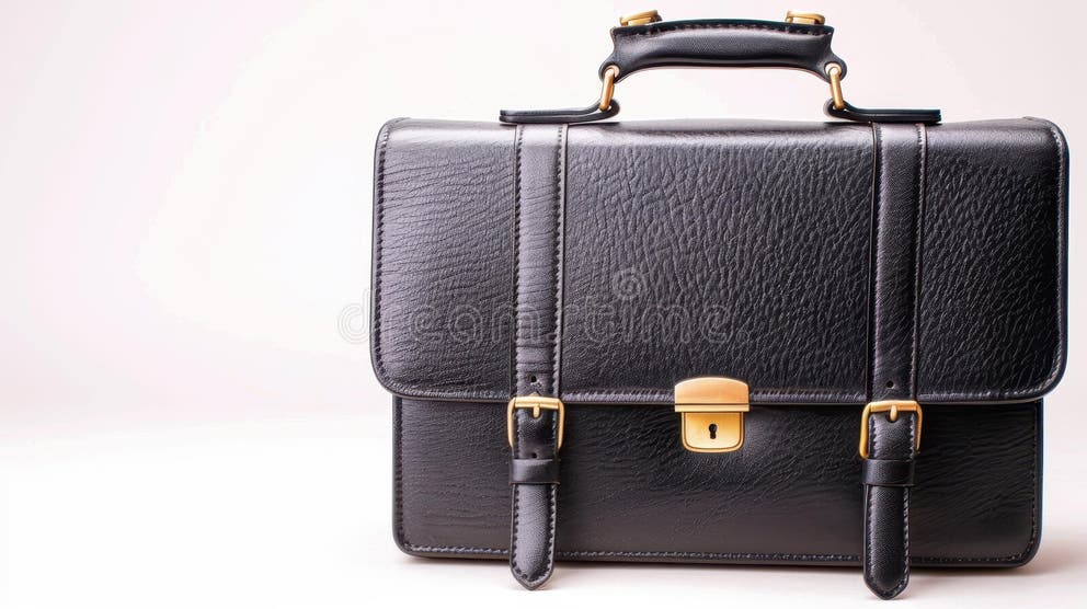 Sleek Black Briefcase Showcases a Modern, Professional Look, Combining ...