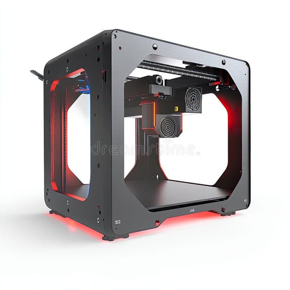 Modern 3D Printer Render stock illustration. Illustration of futuristic ...