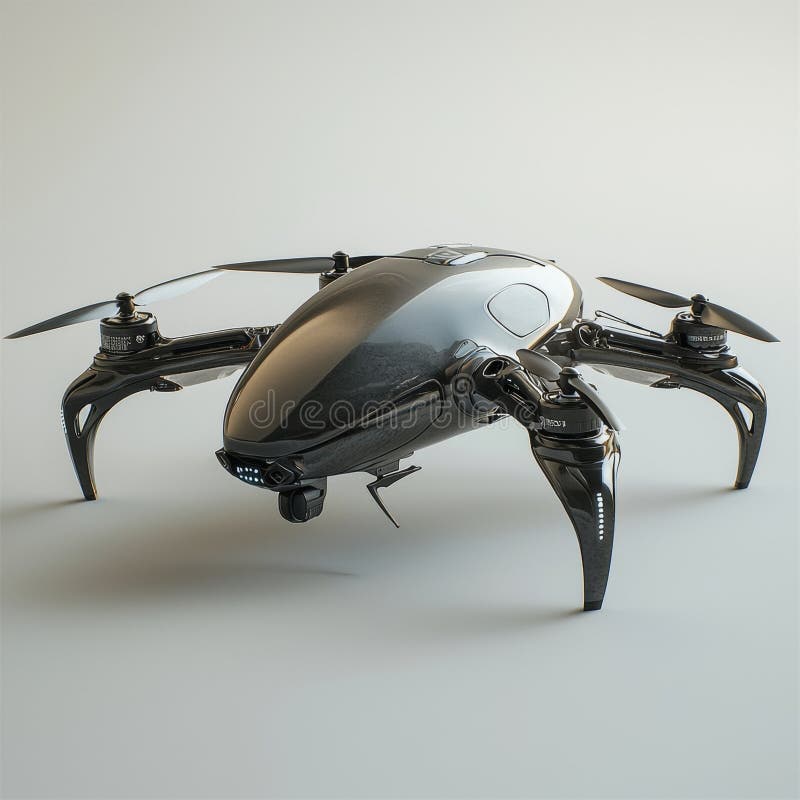 Futuristic Drone stock illustration. Illustration of tech - 335303799