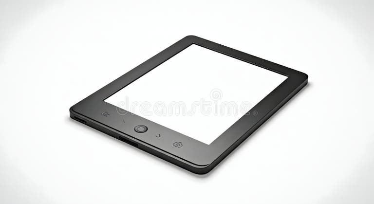 Sleek Black E-reader Tablet, Modern Technology Device Stock ...