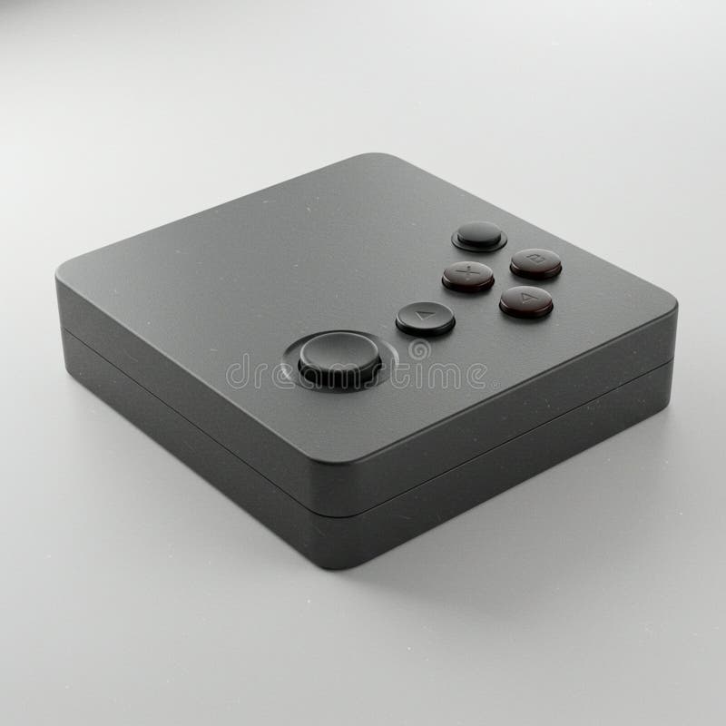 A Sleek, Black Electronic Device Resembling a Compact Console or Gaming ...