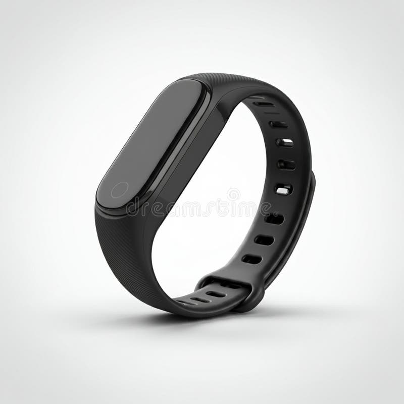 Sleek Black Fitness Tracker with an Oval-shaped Touch Screen. the ...