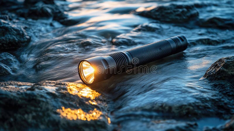 Sleek Black Flashlight - Compact and Versatile Illumination Tool for ...