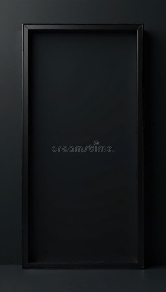 Sleek Black Frame Against a Stark Black Backdrop , Backdrop, Border ...