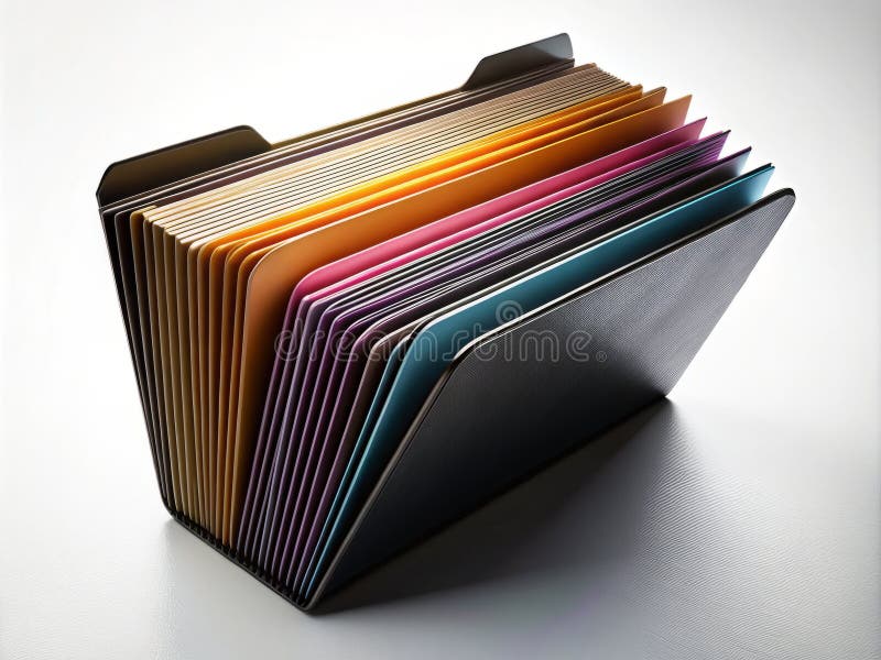 Sleek Black Line Art File Folder Minimalist Design for Effortless ...