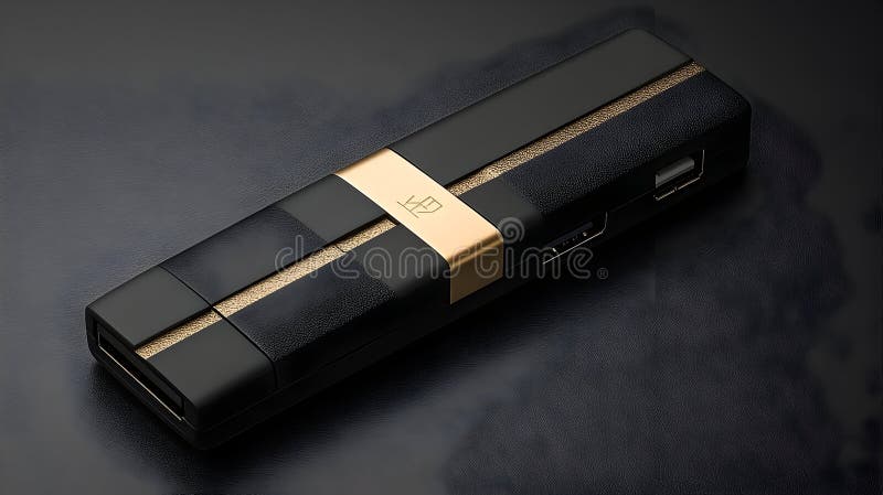 Luxury Black Gold Tech Gadget Stock Illustration - Illustration of ...