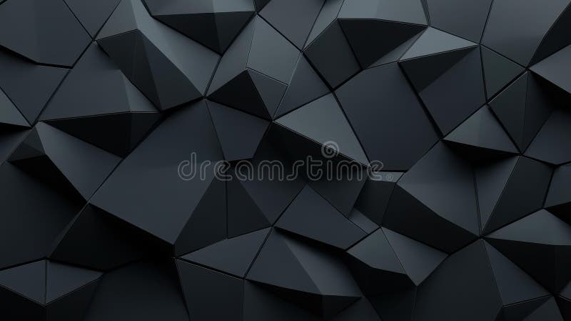 A Sleek Black Metal Low Poly Backdrop that Combines Modern Aesthetics ...