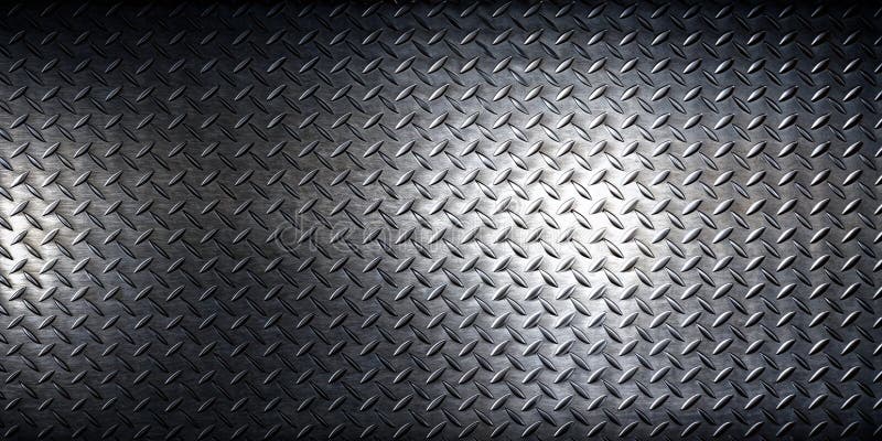 Panoramic Black Metal Texture Background Stock Illustration ...