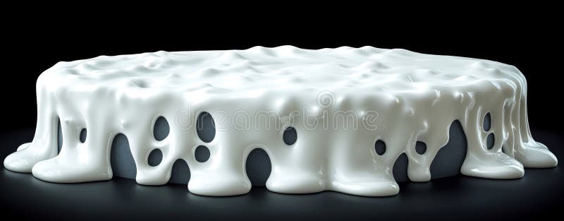 A Sleek Black Object is Depicted in an Abstract Manner, Accompanied by ...