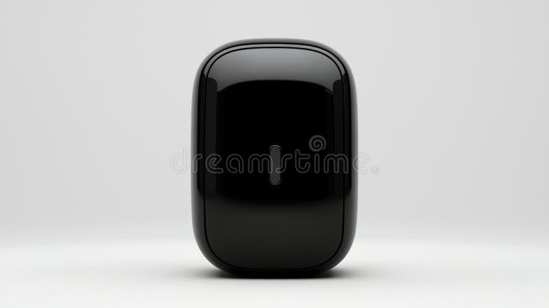 A Sleek, Black, Rectangular Device with a Small Circular Button on the ...