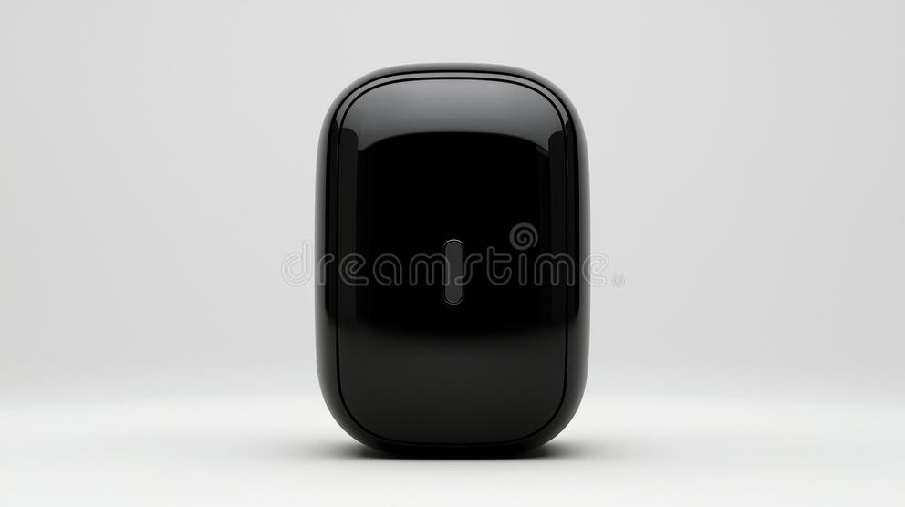 A Sleek, Black, Rectangular Device with a Small Circular Button on the ...