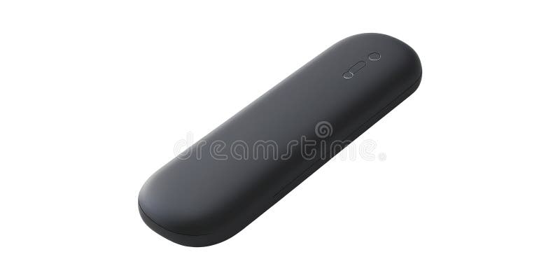Sleek Black Remote Control Device. Modern Technology and Minimalist ...