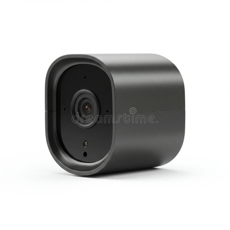 A Sleek, Black Security Camera with a Compact, Rectangular Shape ...