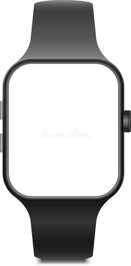 A Sleek Black Smartwatch with a Blank Screen, Perfect for Customization ...