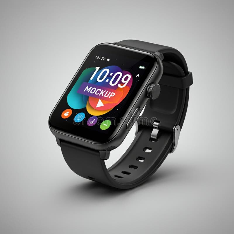 Sleek Smartwatch with Fitness Tracking Display – Modern Technology and ...