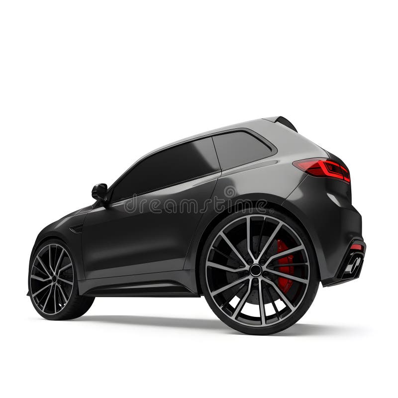 Sleek Black SUV Design Modern Luxury Vehicle Rendering 3D Model ...