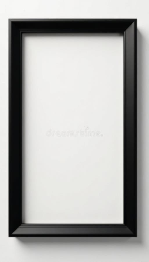 Sleek Black Vector Frame, Sharp Edges, Matte Finish, Clipart, Square ...