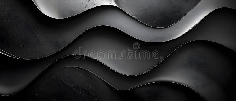 Sleek Black Waves with Subtle Texture for Modern Design. Concept Modern ...