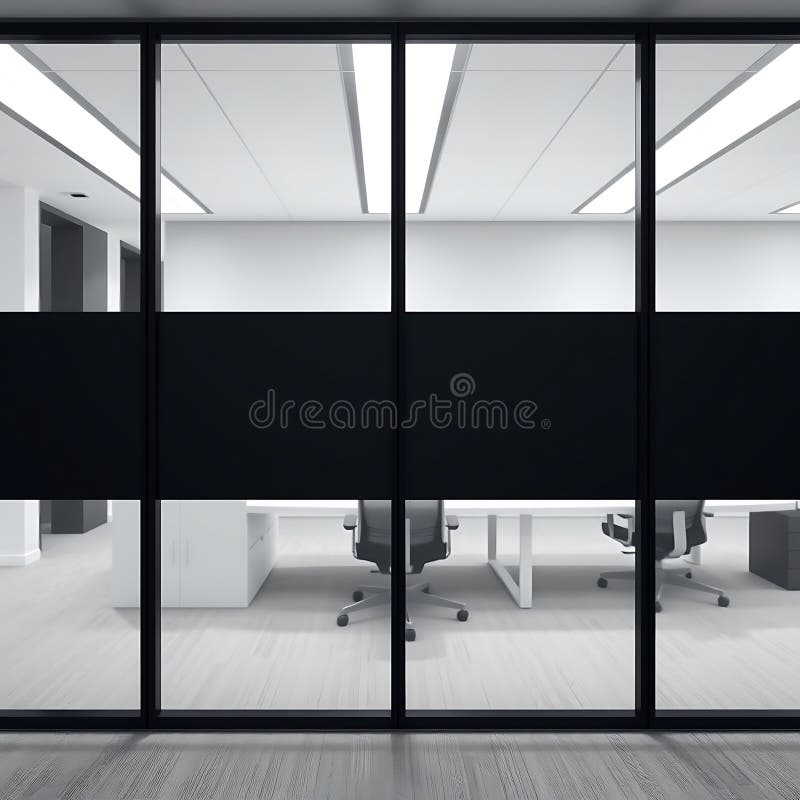 A Sleek Black and White Partition Screen with Minimalist Lines ...