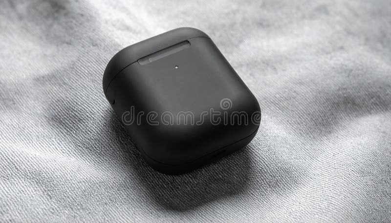 Black Wireless Earbud Case Stock Illustrations – 502 Black Wireless ...