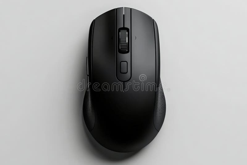 Sleek Black Wireless Gaming Mouse on a Light Background Showing Design ...