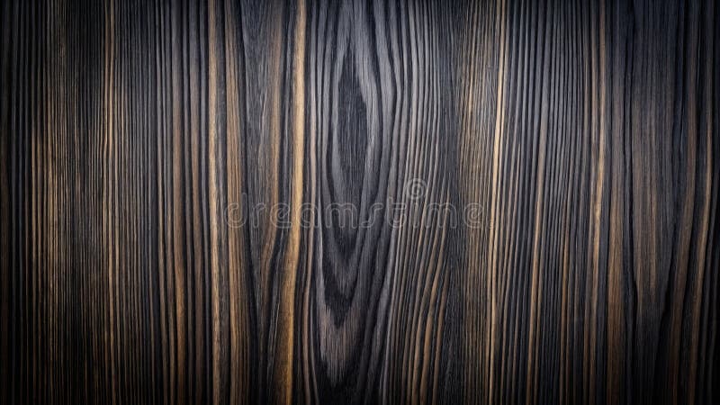 Sleek Black Wood Grain Texture Background with Ample RightSide Space ...