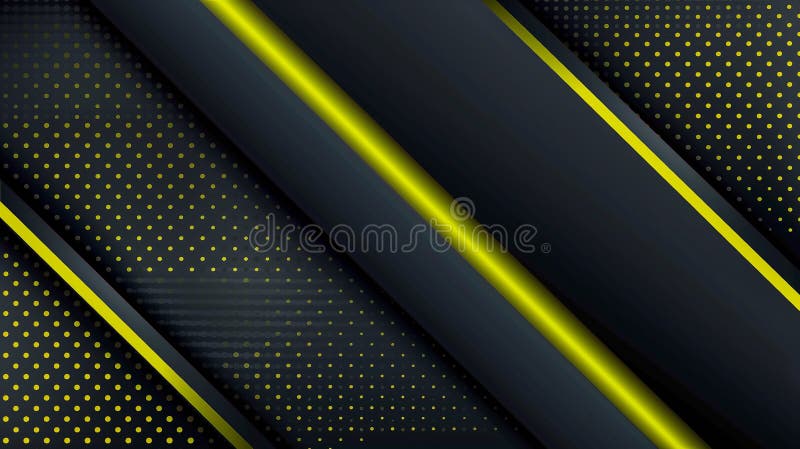 Sleek Black and Yellow Abstract Diagonal Lines Pattern Stock ...