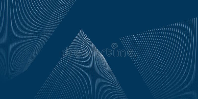A Sleek Blue Abstract Background with Converging Lines and Smooth ...