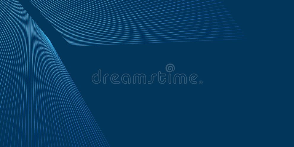 A Sleek Blue Abstract Background with Converging Lines and Smooth ...