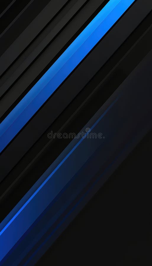 Sleek Blue Gradient Stripes Wallpaper Stock Illustration - Illustration ...