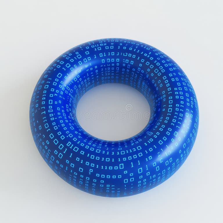 A Sleek Blue Ring with Digital Patterns, Signifying Progress and ...