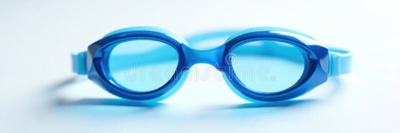 Sleek Blue Swimming Goggles; Clean White Backdrop , River, Swim ...