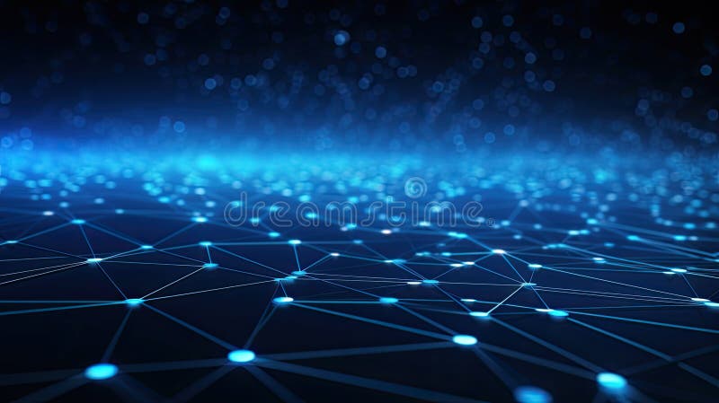 Sleek Blue Technology Background Stock Illustration - Illustration of ...