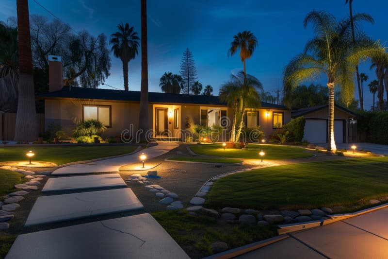 Perimeter Exterior Home Lighting Stock Photos - Free & Royalty-Free ...