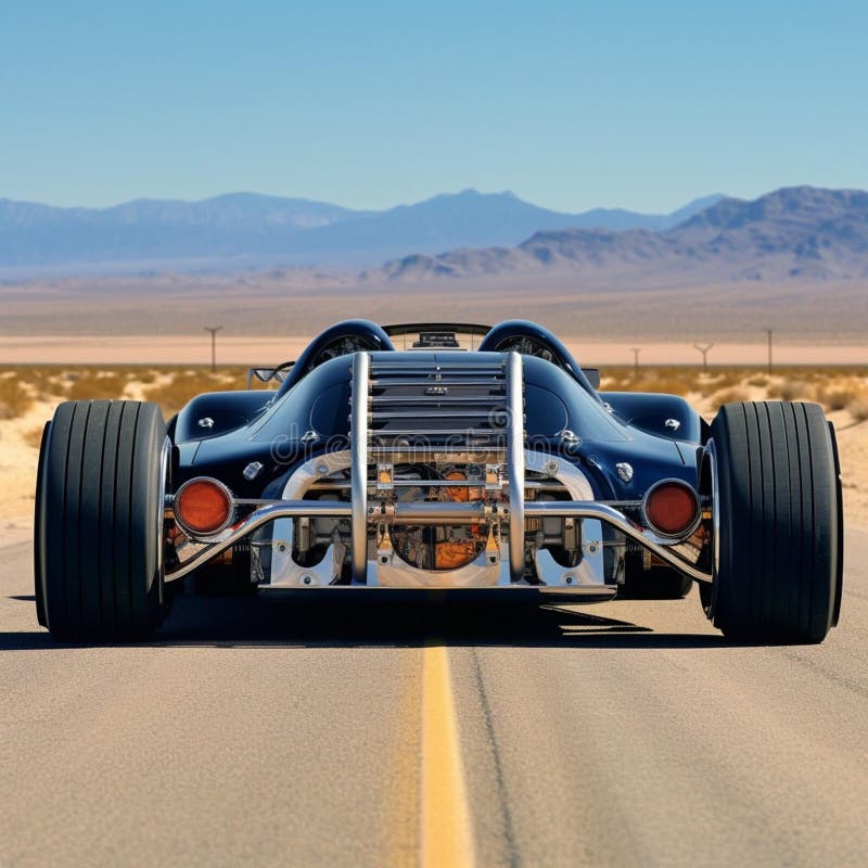 Sleek Car on a Smooth Concrete Surface, AI-generated Stock Illustration ...