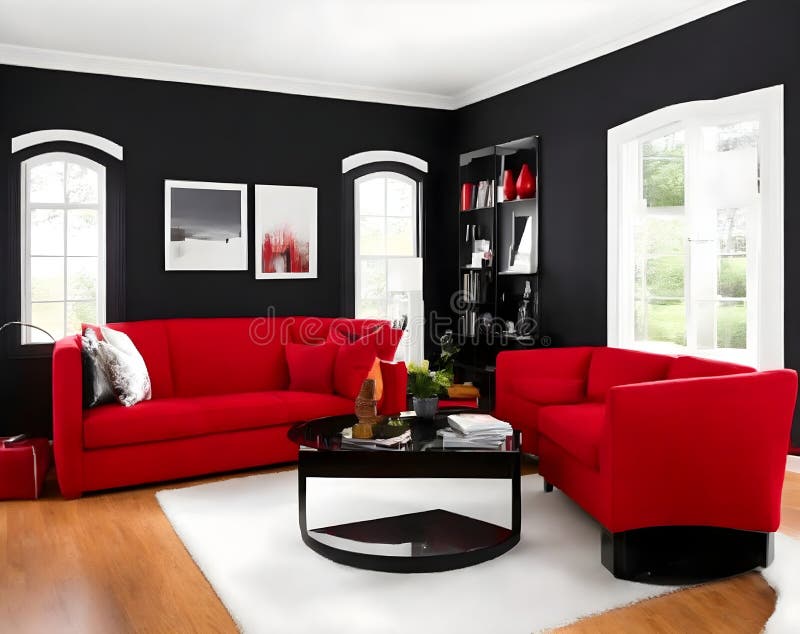 Sleek and Chic: Elegant Design Ideas for a Modern Living Space Stock ...