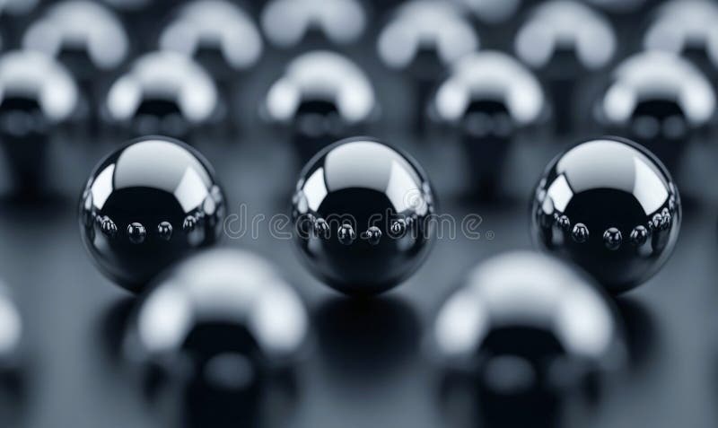 Sleek Chrome Spheres Create a Modern, Abstract, and Visually ...
