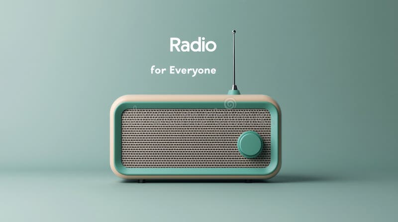 Sleek Classic Radio for Listening Stock Image - Image of audio, modern ...