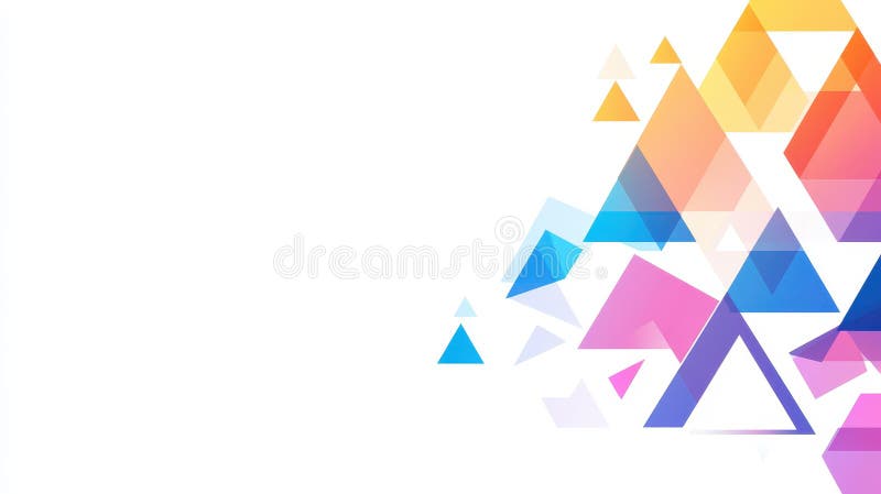 A Sleek, Colorful Gradient Triangle Enhances Your Presentation with a ...